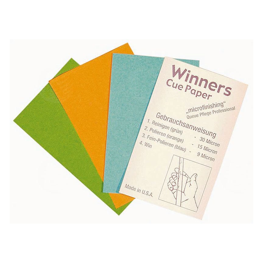 Winners Cue Paper - Snooker & Pool Cue Papers – Cue Craft
